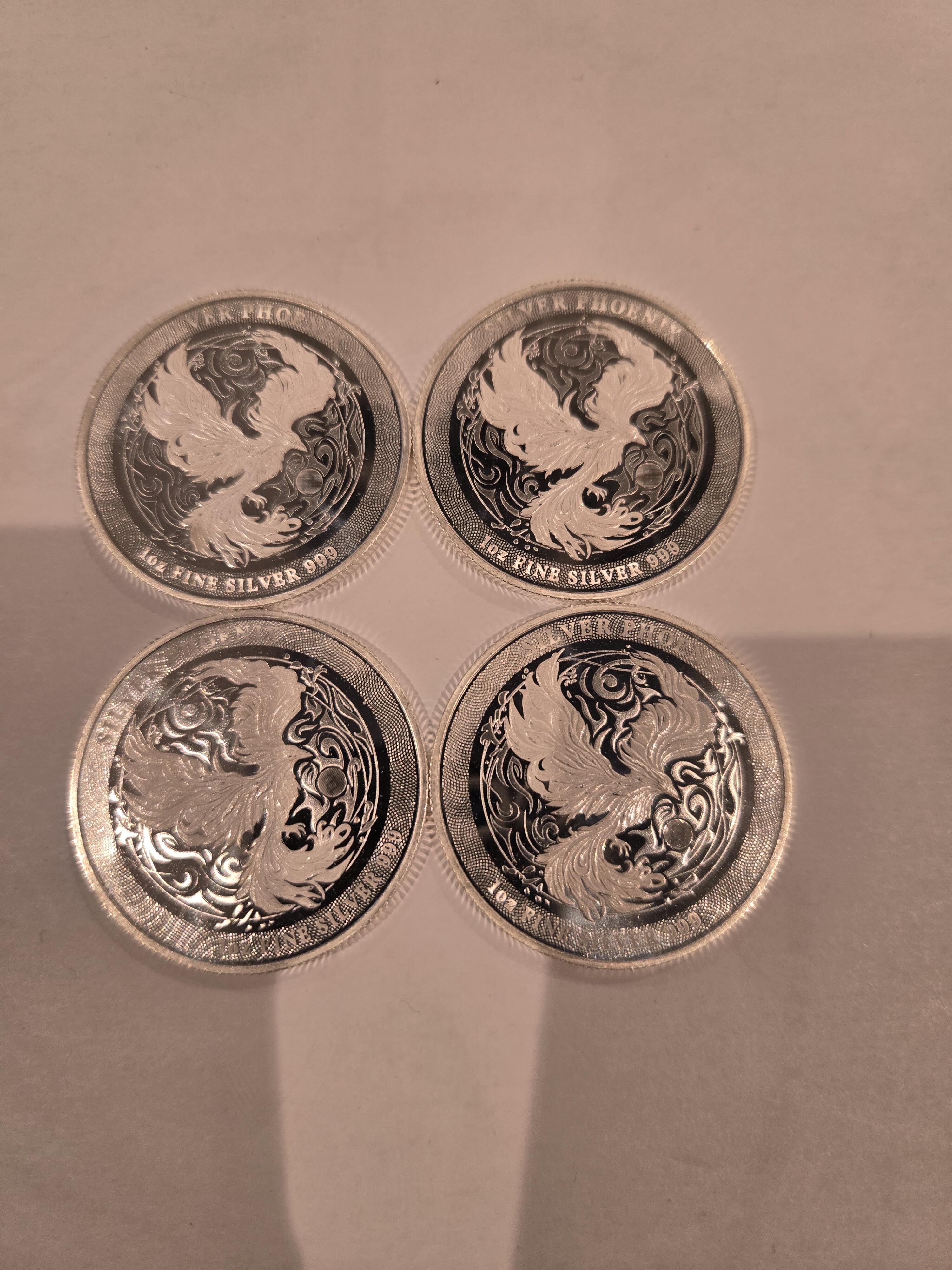 4 x 1oz silver phoenix coins - UK (Ungraded) - The Silver Forum