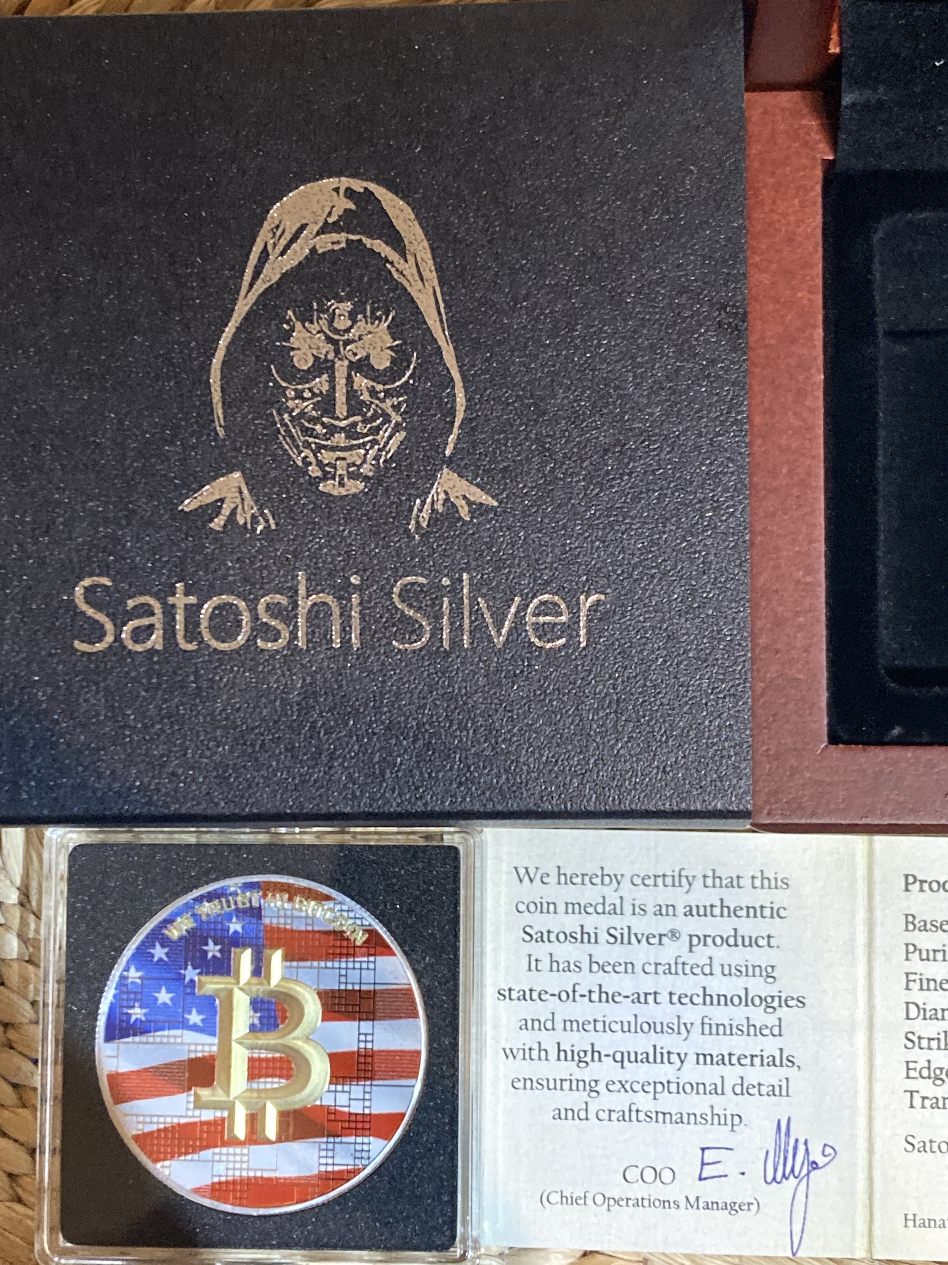 German Mint, 3x2025, .999 Satoshi Silver Bitcoins, 21g, 37mm dia rounds ...