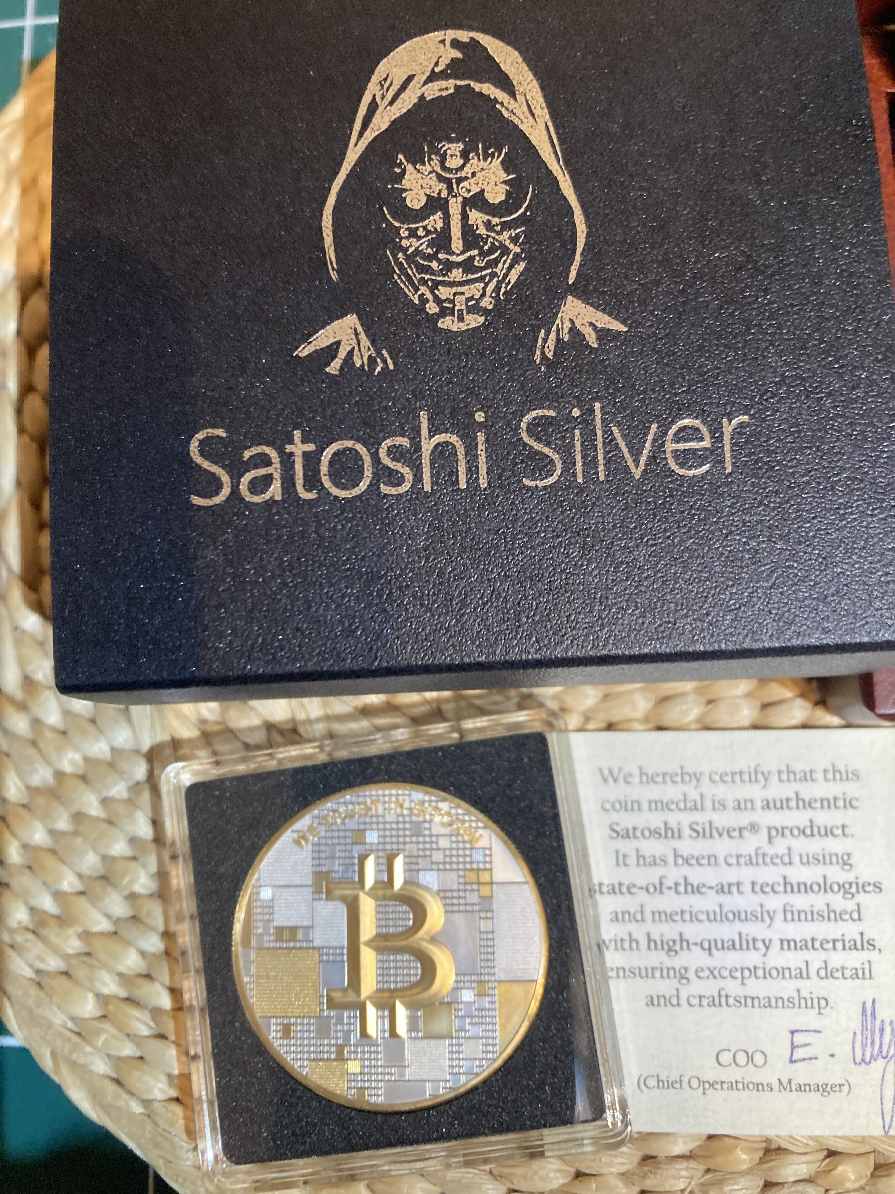 German Mint, 3x2025, .999 Satoshi Silver Bitcoins, 21g, 37mm dia rounds ...