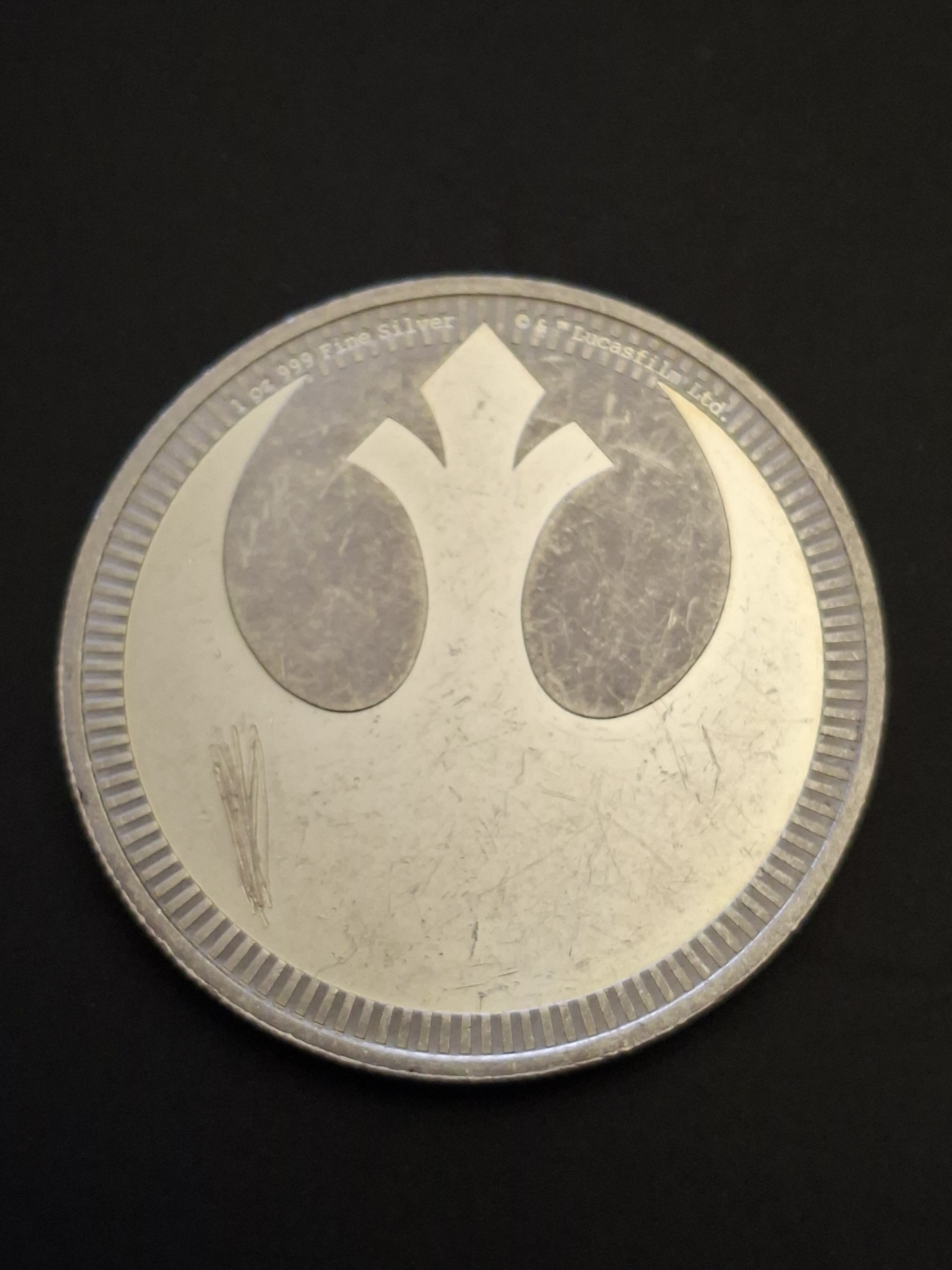Star wars Rebel Alliance 1oz silver coin £70 posted - UK (Ungraded ...