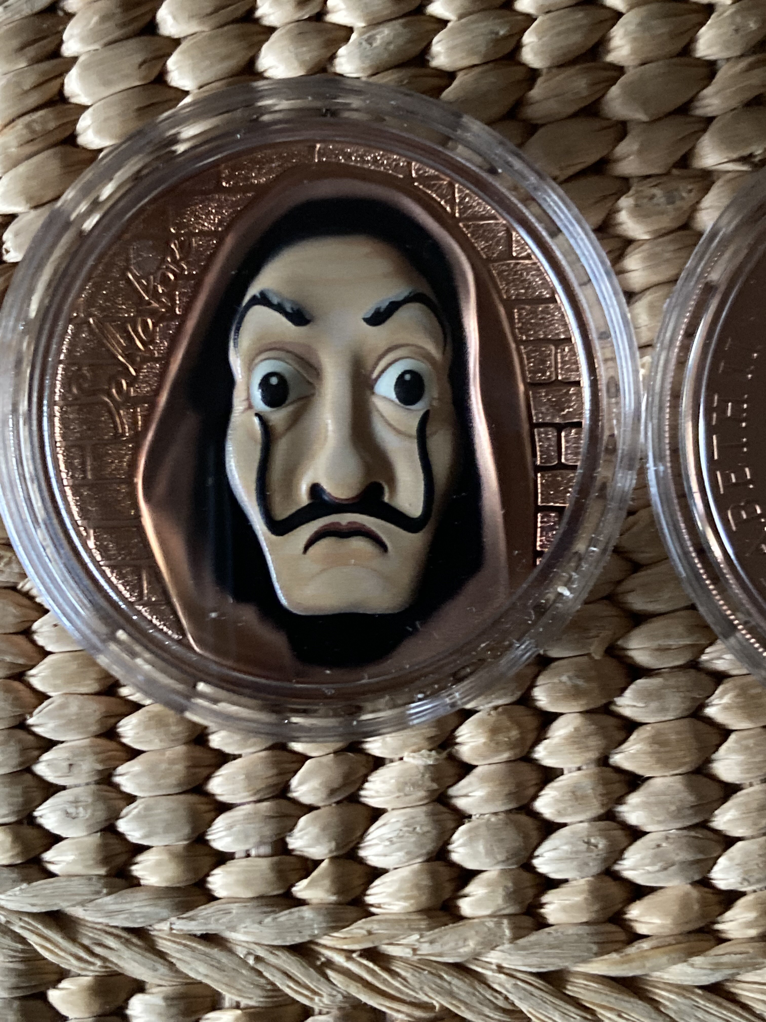 Cook Islands, Salvatori Dali Money Heist, 1oz silver 2018, 999 pieces ...