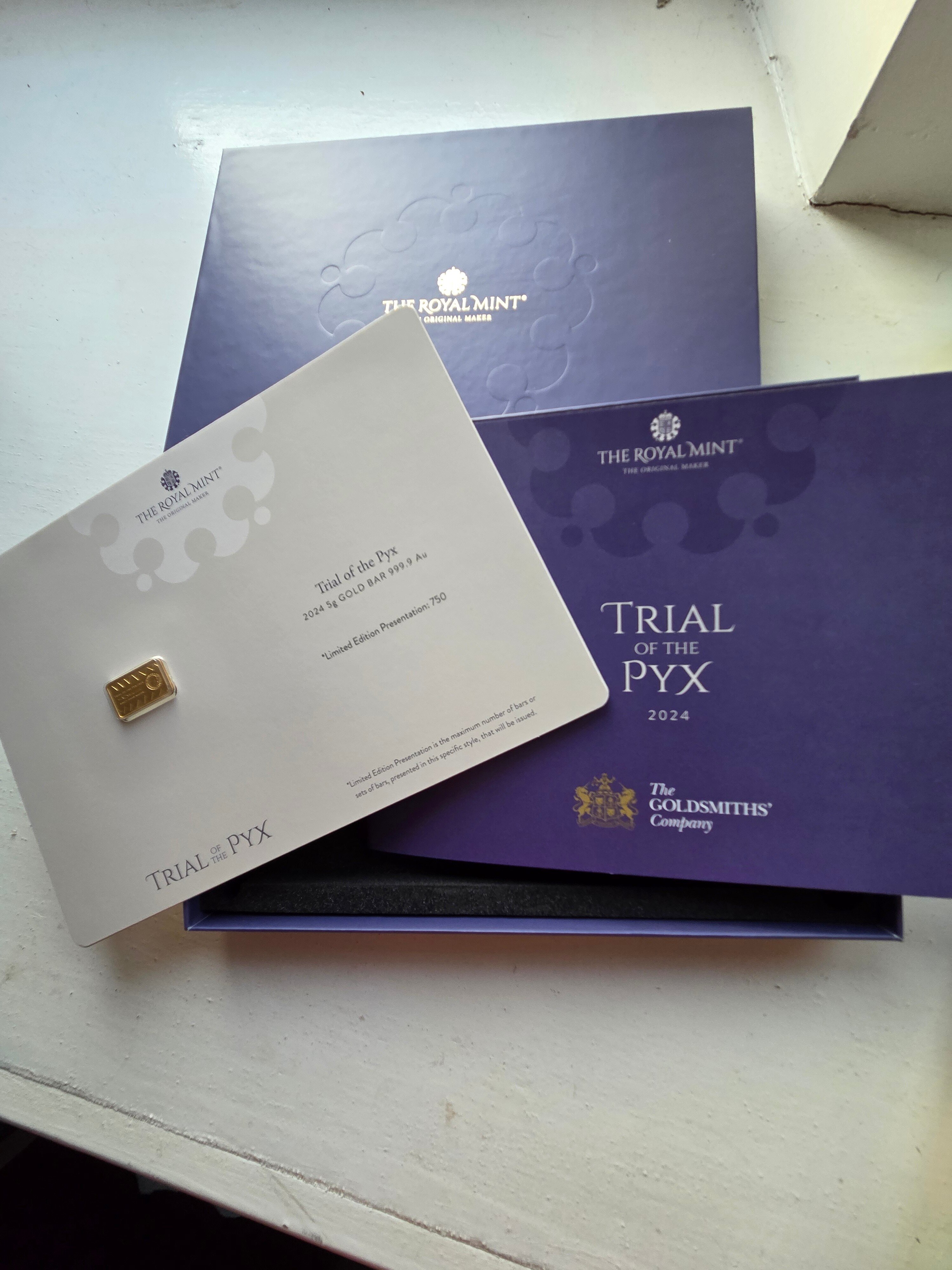 £112.50 Per Gram Trial of the Pyx 5g Gold Bar - UK (Ungraded) - The ...