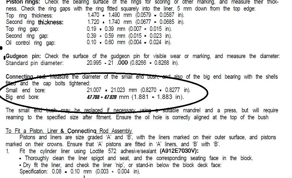 v8 engine oil clearances - Engine/Ancilliaries - TLF - Total Lotus