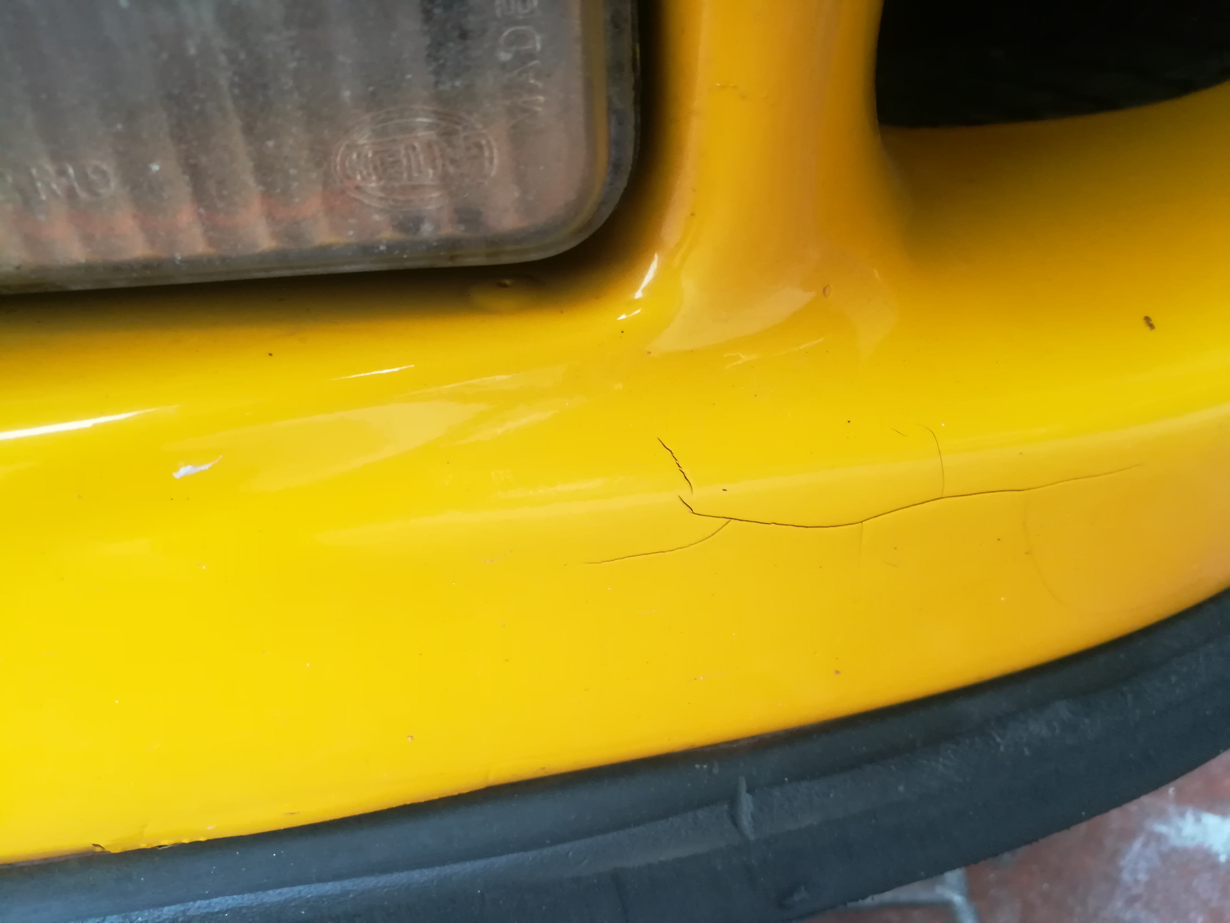 Hairline cracks on paint. - Interior/Exterior/Lights/Glass/Alarms/ICE ...
