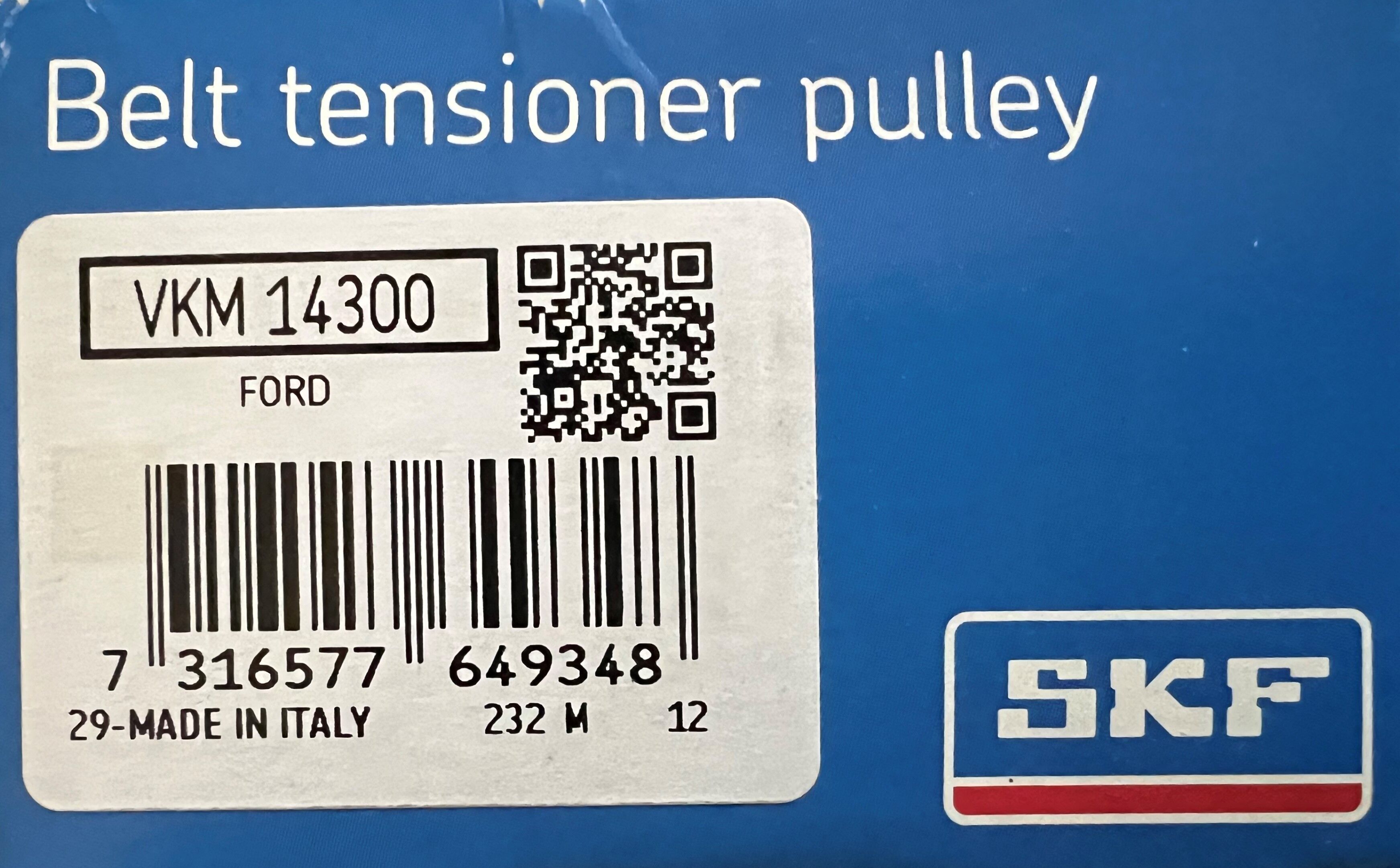 Cam belt tensioner bearing part number confirmation - Engine ...