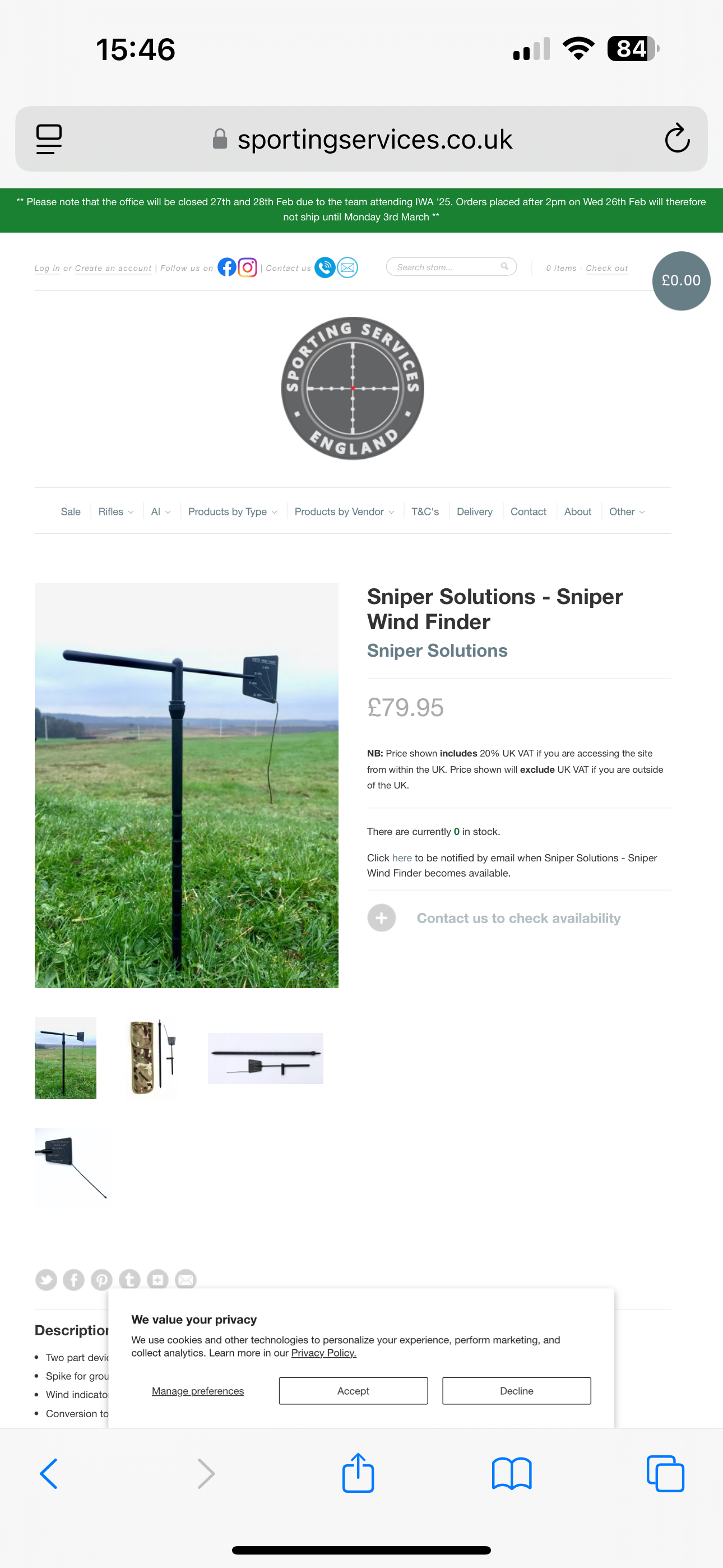 Cheap wind meter - Target Shooting & Informal Long Range Shooting ...