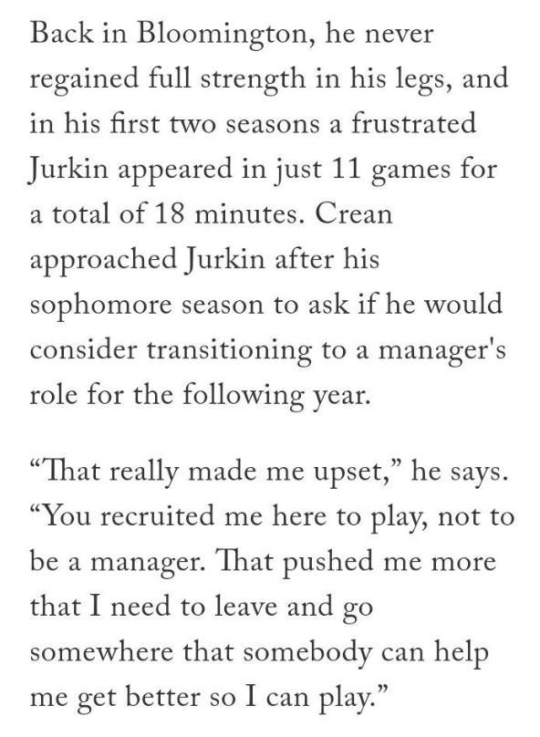 Peter Jurkin on Tom Crean - General Basketball Discussion - Hoosier ...