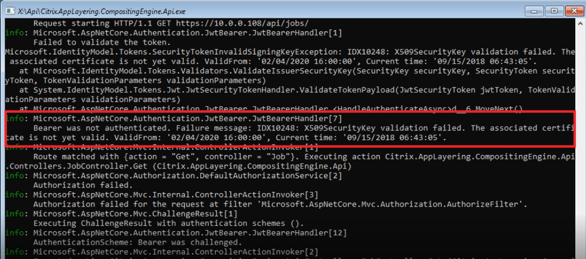 Citrix App Layer - Failed to create Platform to found error "An ...