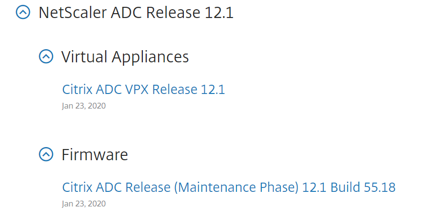 Which firmware to download for Netscaler update - NetScaler Gateway ...