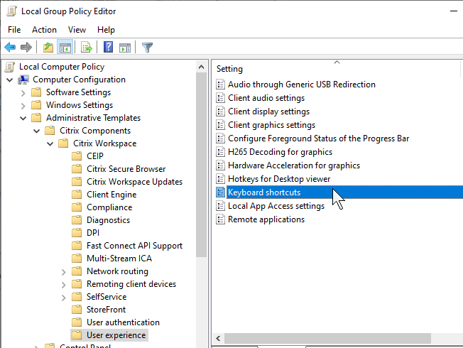 Pass keyboard shortcuts to host instead of session - Workspace app for ...