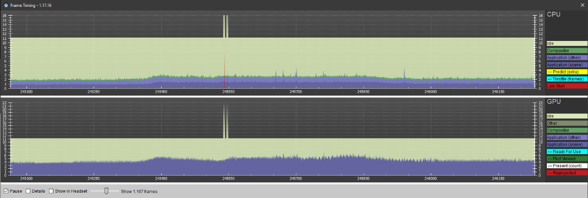 Really bad stutters - Seeking diagnosis. Show as pink lines on the ...