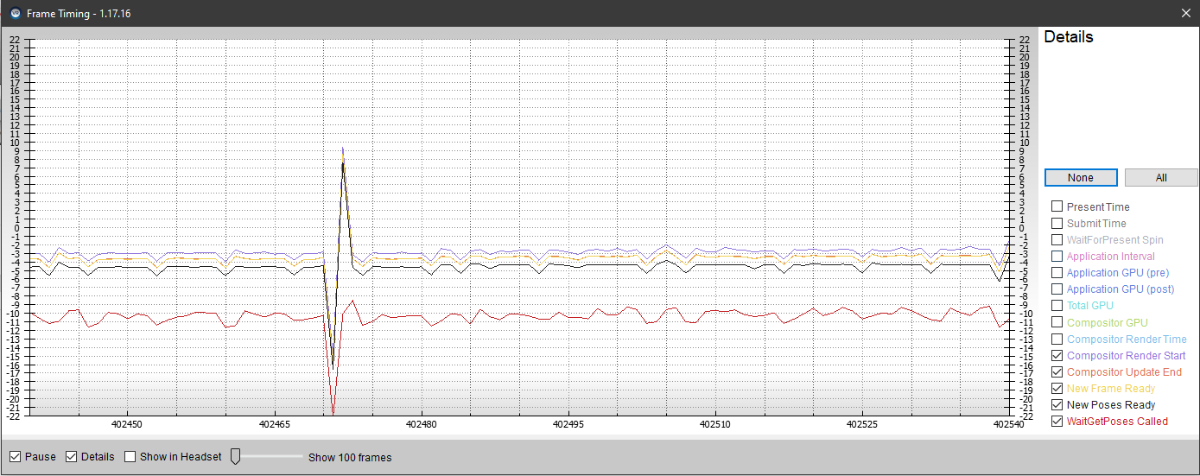 Really bad stutters - Seeking diagnosis. Show as pink lines on the ...