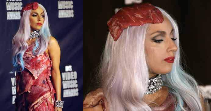 This Day In Pop: Lady Gaga's Iconic Meat Dress turns 10 Years Old - Pop ...