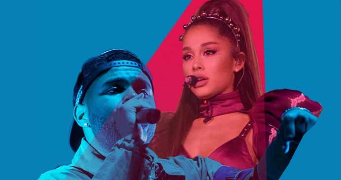 The Weeknd hints at collab on Ariana Grande's new album - Music News ...
