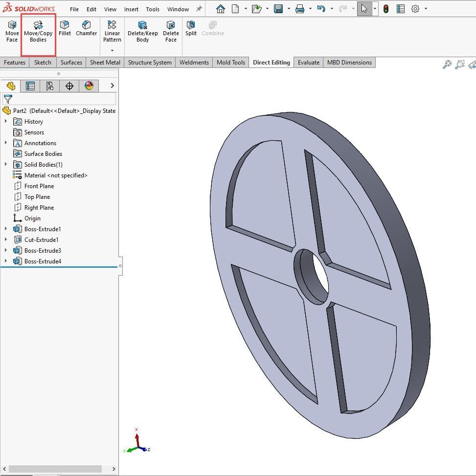 Is there a way to change the x, y, z in SOLIDWORKS? - SOLIDWORKS CAD ...