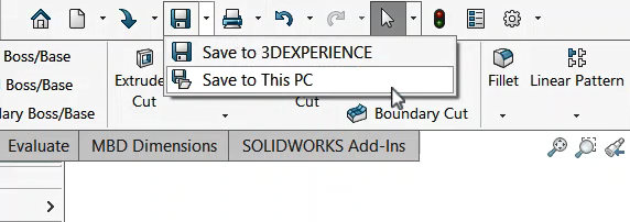 3DExperience SOLIDWORKS Local Save - General Q&A - GoEngineer Community