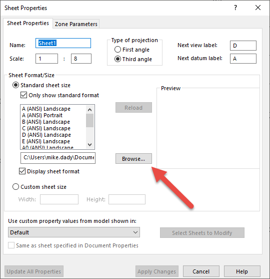 Sheet Format - SOLIDWORKS CAD - GoEngineer Community