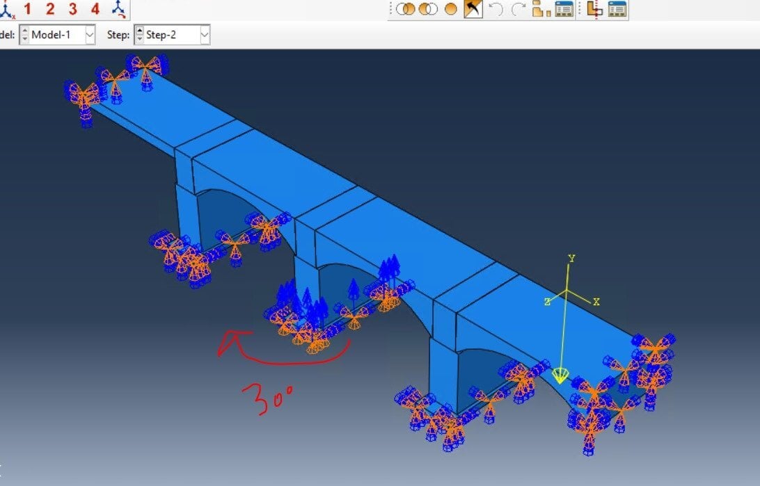 Abaqus - Bridge Model - Pier Rotation - Abaqus and Extended Products ...