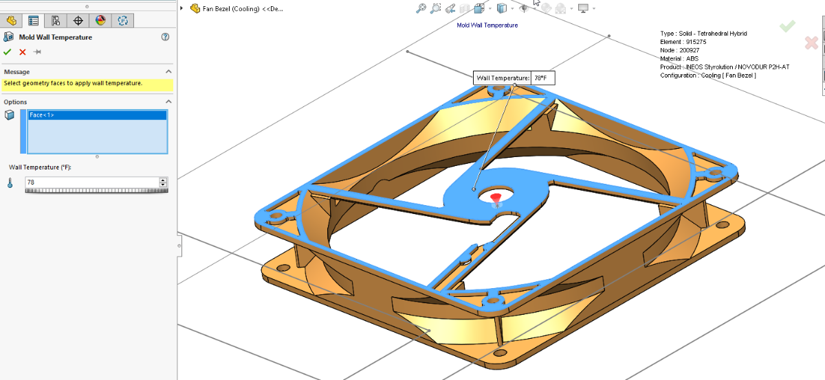 Solidworks Plastics 2019: Mold with 2 Cooling Temperatures - General Q ...