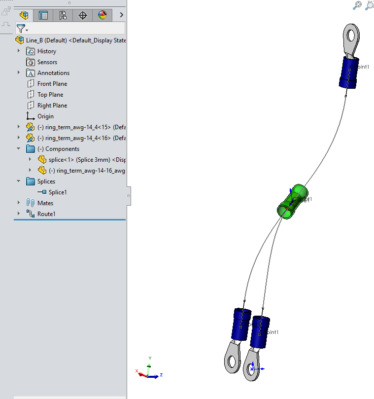 Solidworks Cable Routing Tool - solid model of cable route disappears ...