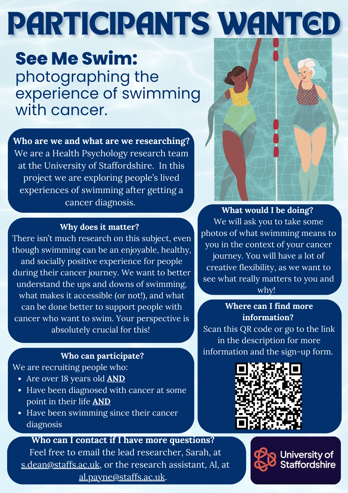 Participants wanted: experience of swimming after cancer diagnosis ...
