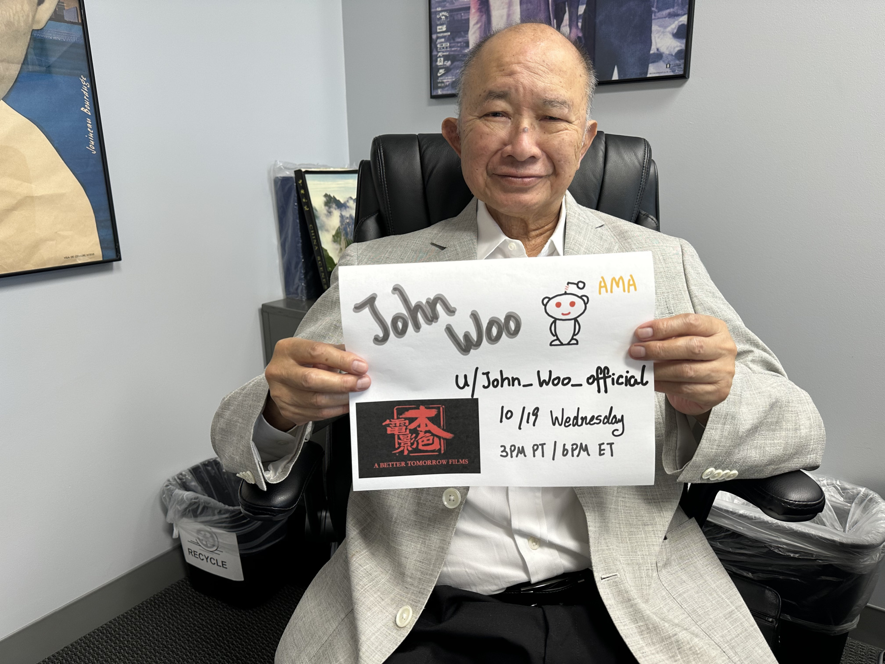 John Woo was on /reddit - General Discussion - Kung Fu Fandom