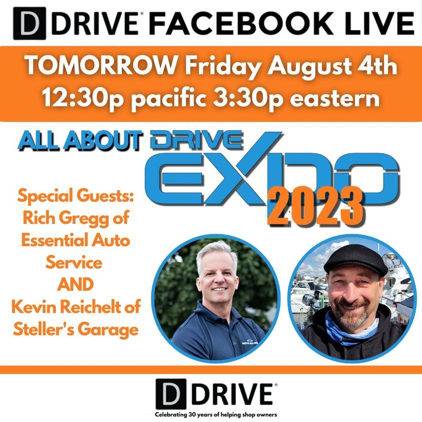 DRIVE Live - everything EXPO with special guests Rich Gregg and Kevin ...