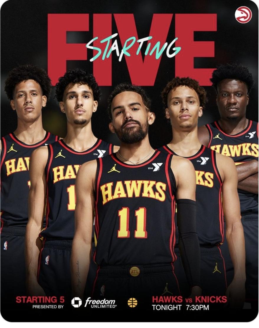 What’s our starting lineup for 24-25 season? - Homecourt - Hawksquawk.net