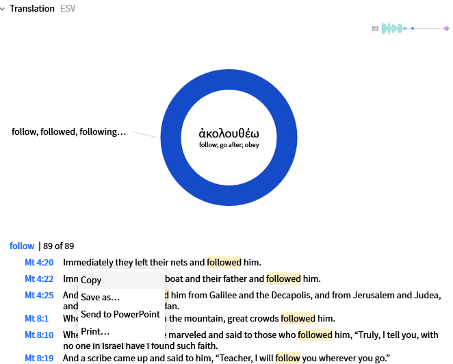 How to copy the text of all instances of a specific word - from Bible ...