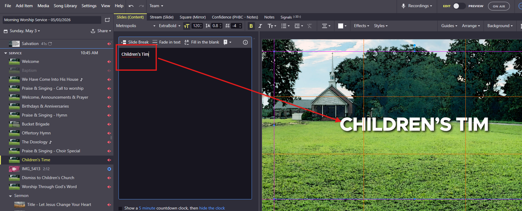 Text on slides in editor do not appear, the text is completely hidden ...