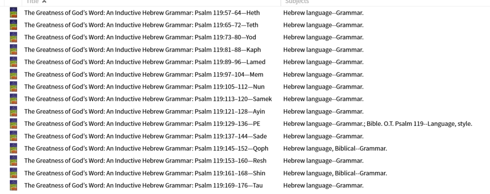 Metadata issue with Staats' "The Greatness of God's Word" - Library and ...