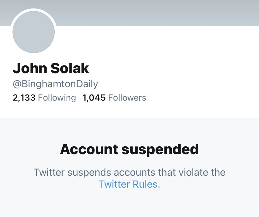 Twitter suspends John Solak - Local Topics - BCVoice