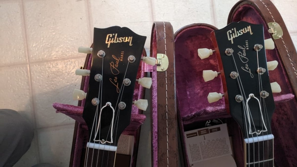 My 60th anniversary 1959 LP- Les Paul MODEL lettering - Gibson Custom ...