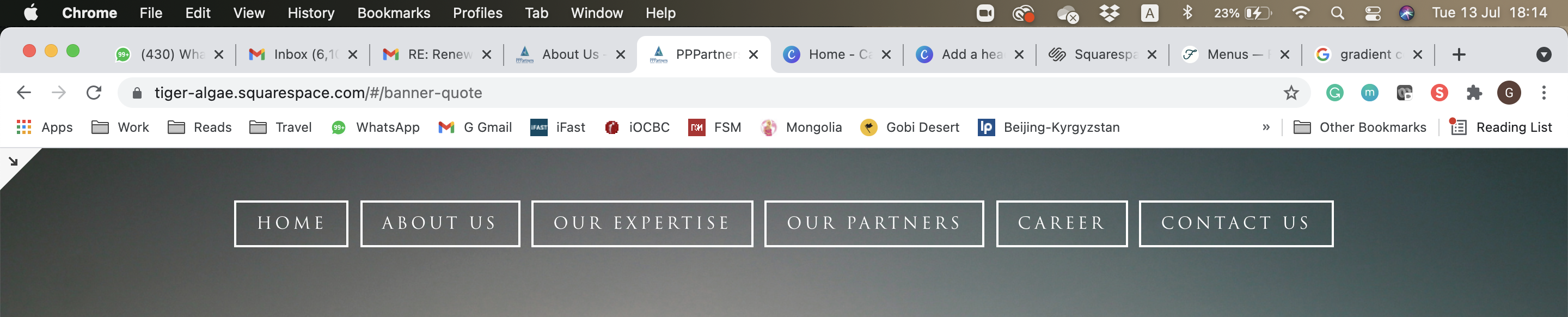 Navigation bar with gradient colour palette - Customize with code ...