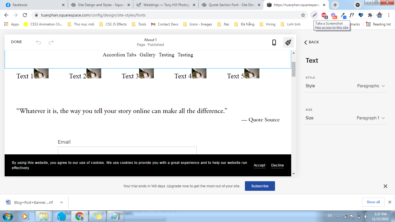 Quote Section Font - Site Design & Styles - Squarespace Forum