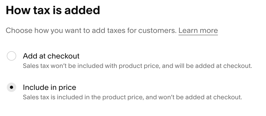 Need to add prices with and without VAT - Setting up your store ...