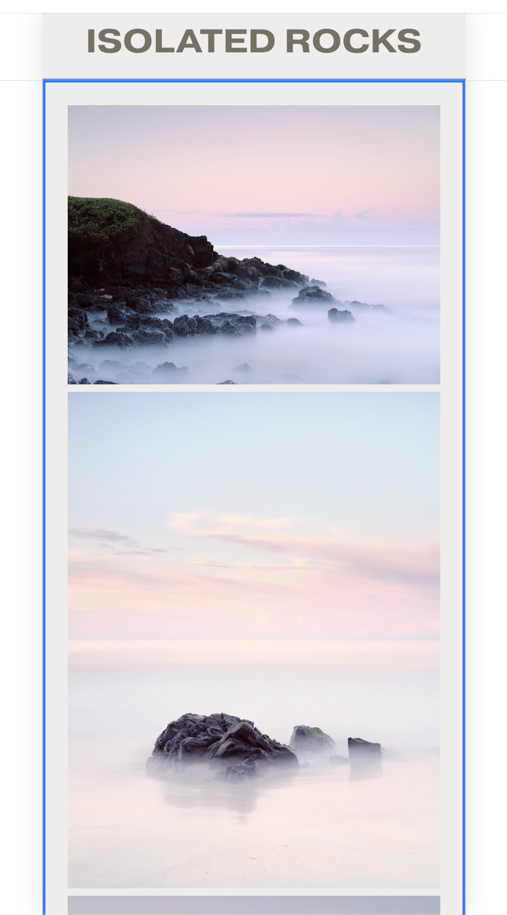 Different gallery types for desktop and mobile - Mobile - Squarespace Forum