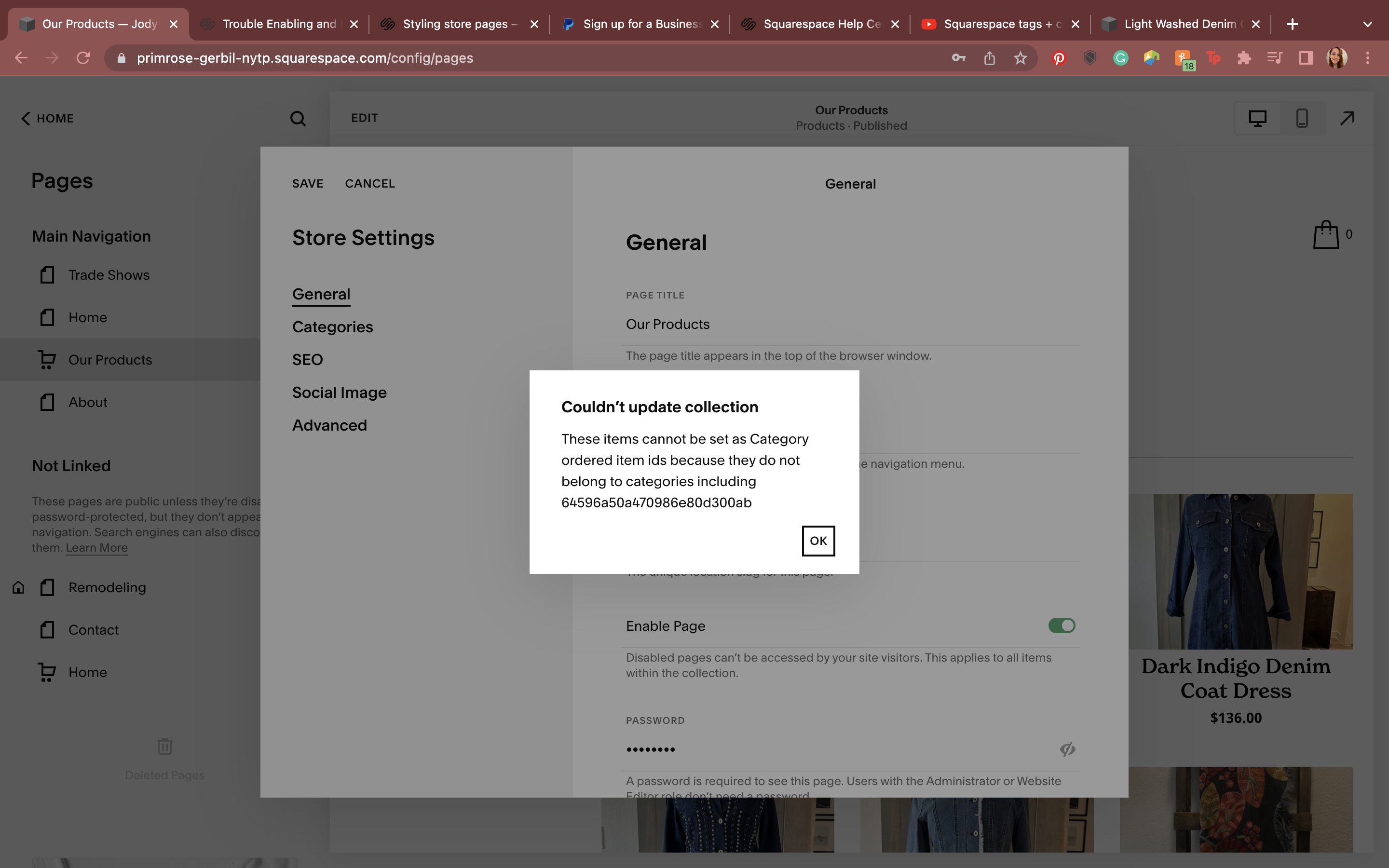Trouble Enabling and Making Categories Visible - Finances and Customers ...