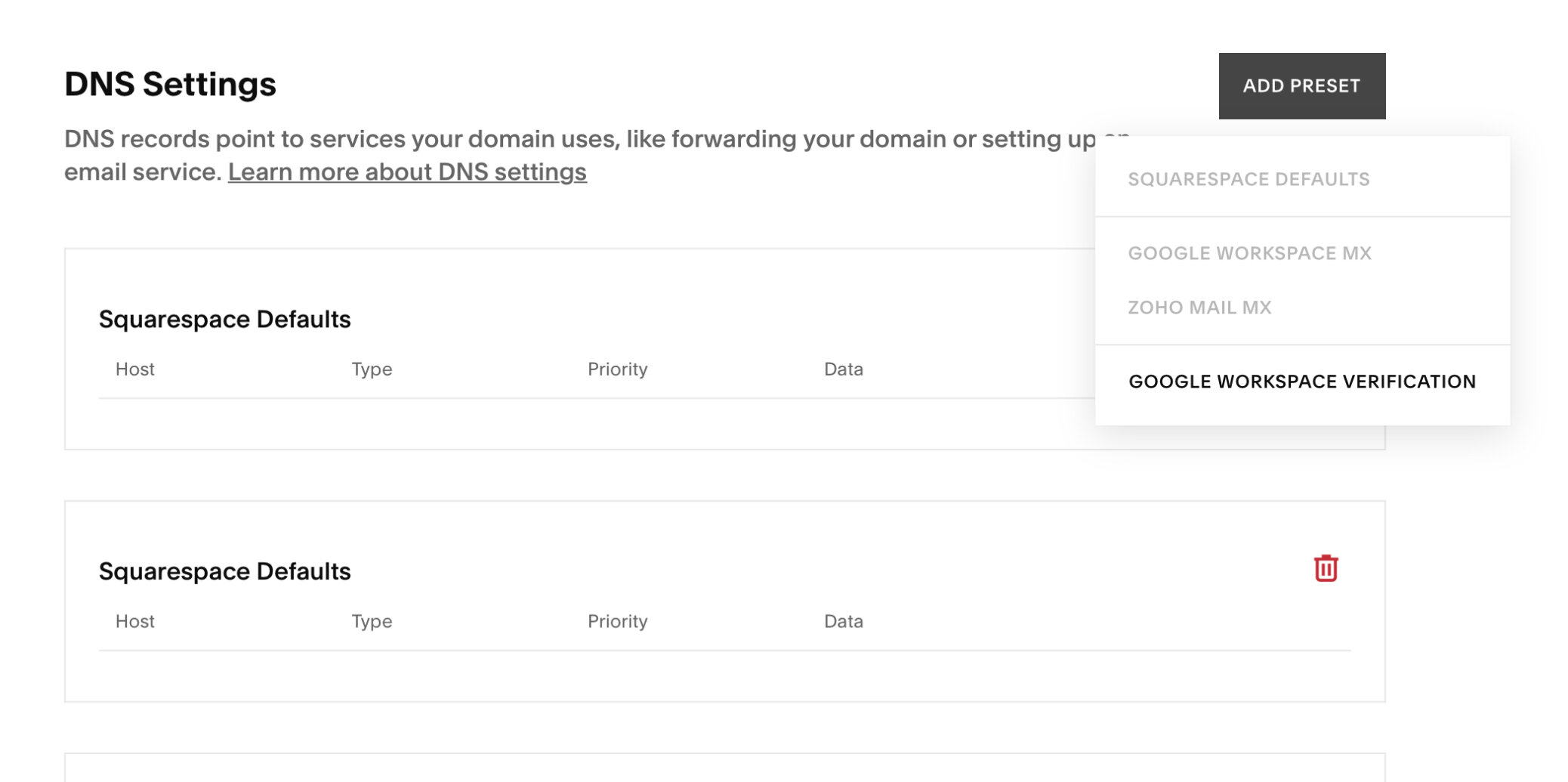 Domain Hosted by Squarespace already integrated with Google Workspace ...