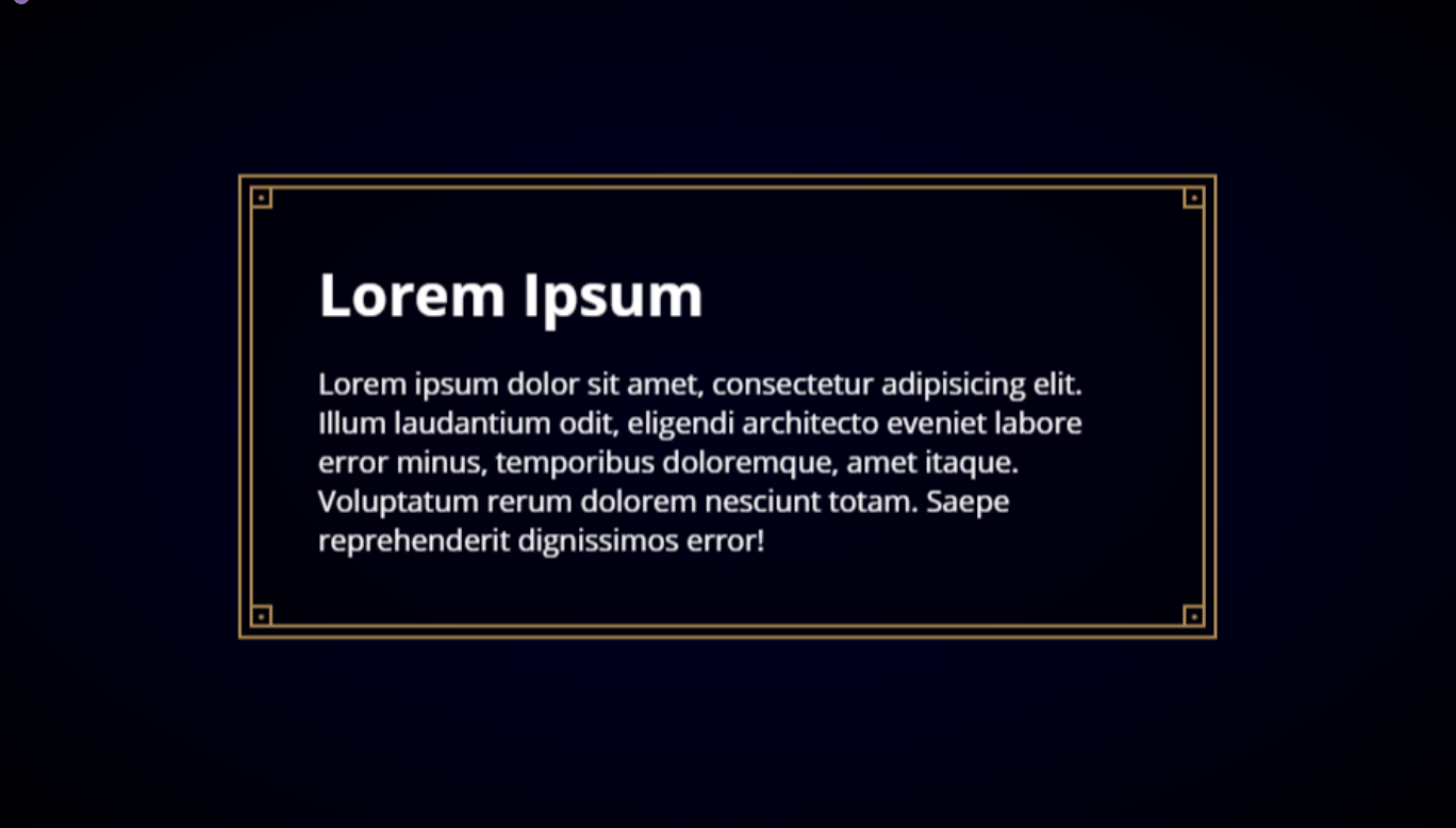How to add this old style custom border to entire site - Customize with ...