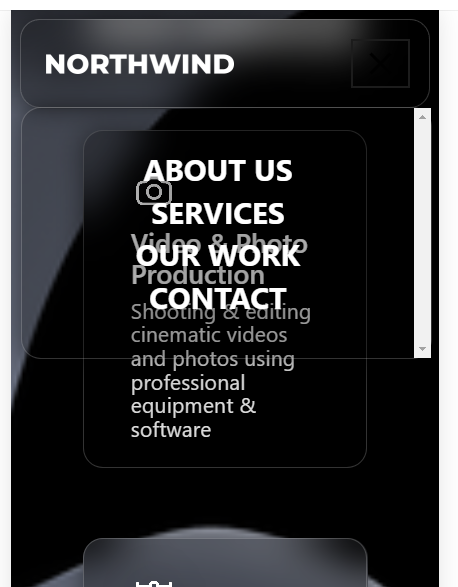 Glassmorphism effect for header and header menu - Customize with code ...