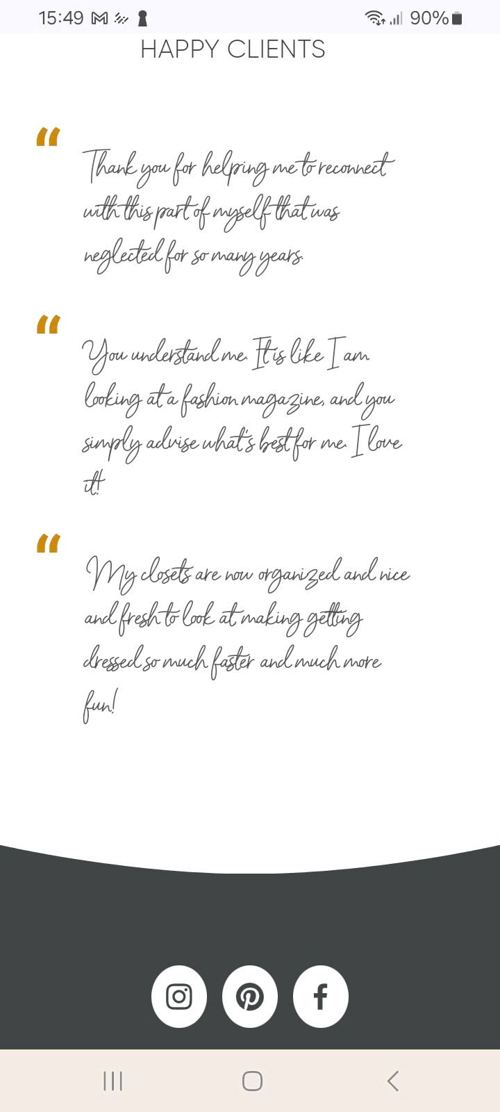 Styling quote mark in quote block using CSS on mobile version - Site ...