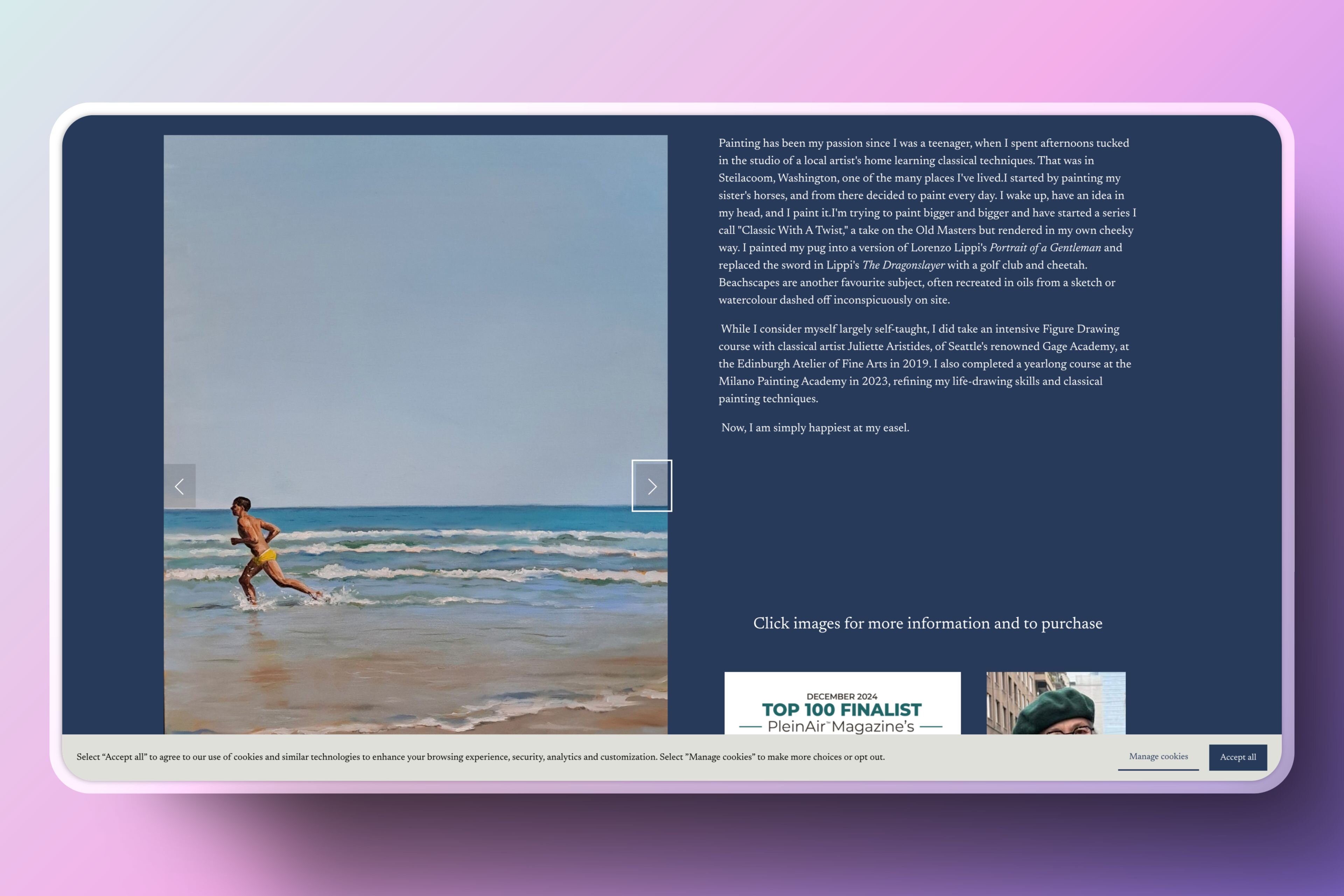 How can I use portrait orientation images in a carousel or slide-show ...