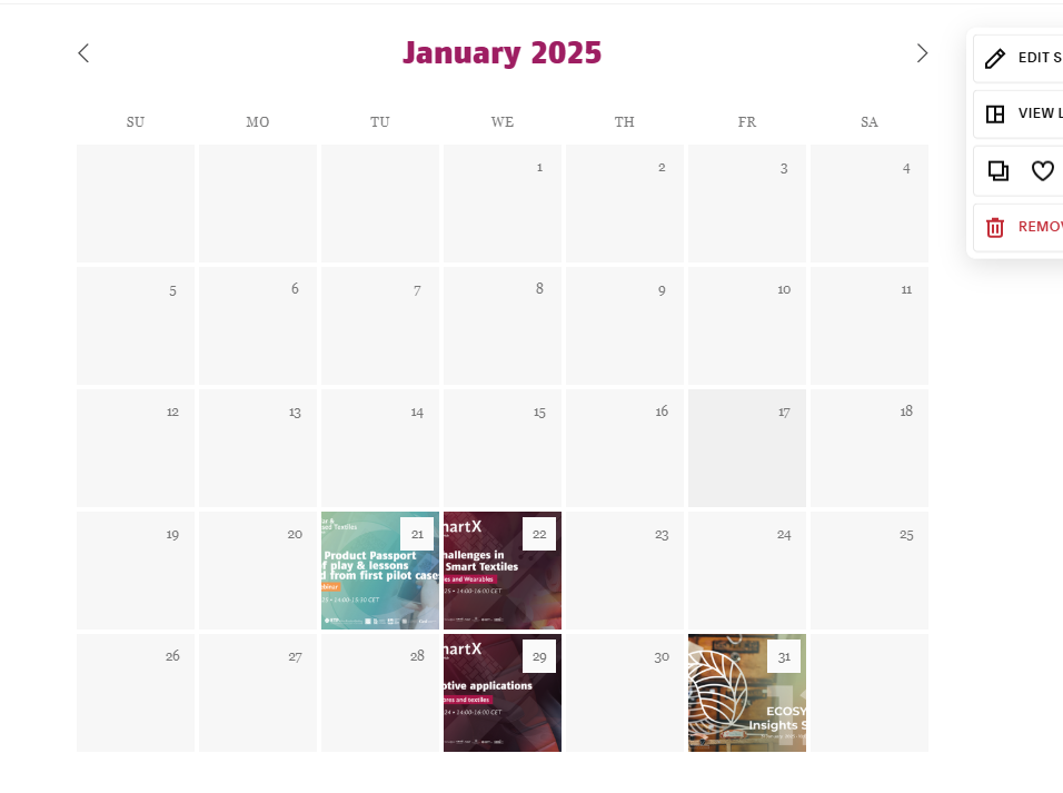 Change calendar days size - Customize with code - Squarespace Forum