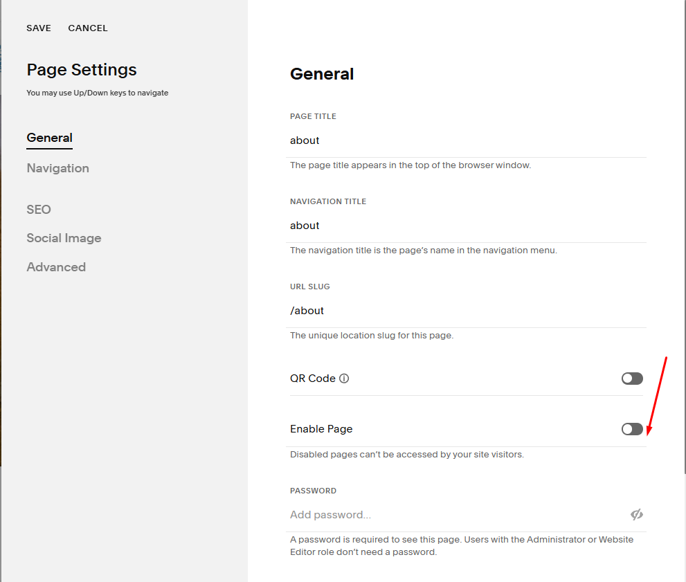 Hidden page on my website - Pages & Content - Squarespace Forum