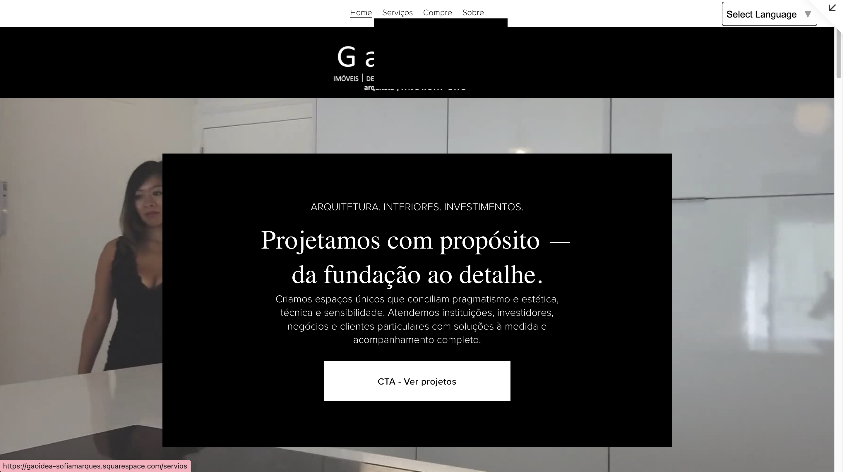 How do I create a two-tier header layout in Squarespace where the ...