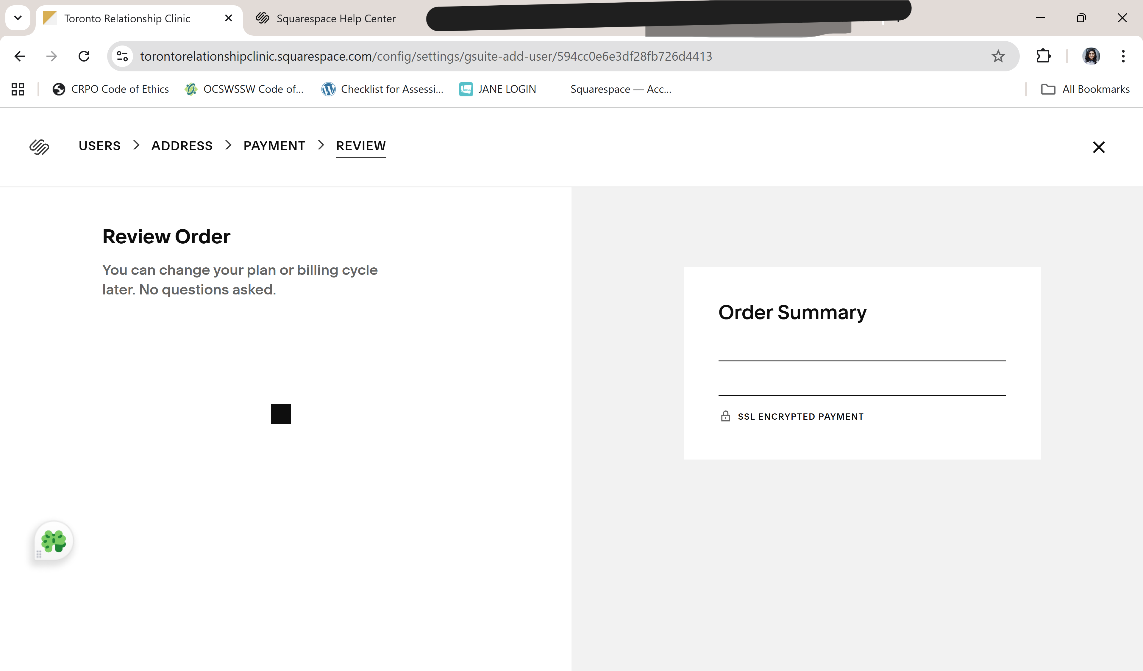 Unable to Add New User to Google Workspace - Domains - Squarespace Forum