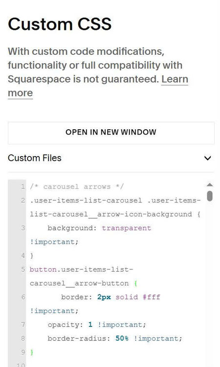 [Share] Change Carousel arrows to color with outline - Fonts, colors ...