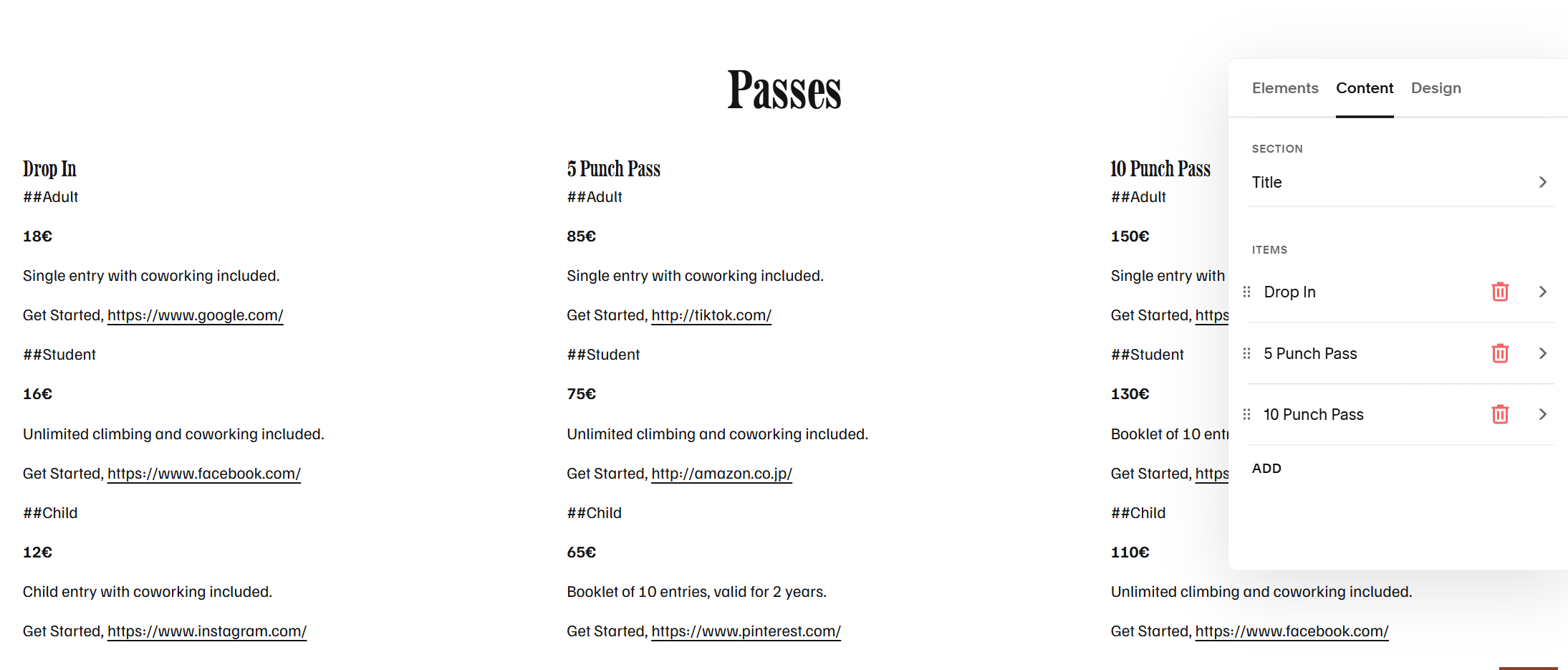 Create Price cards with sub-tabs - Other - Squarespace Forum