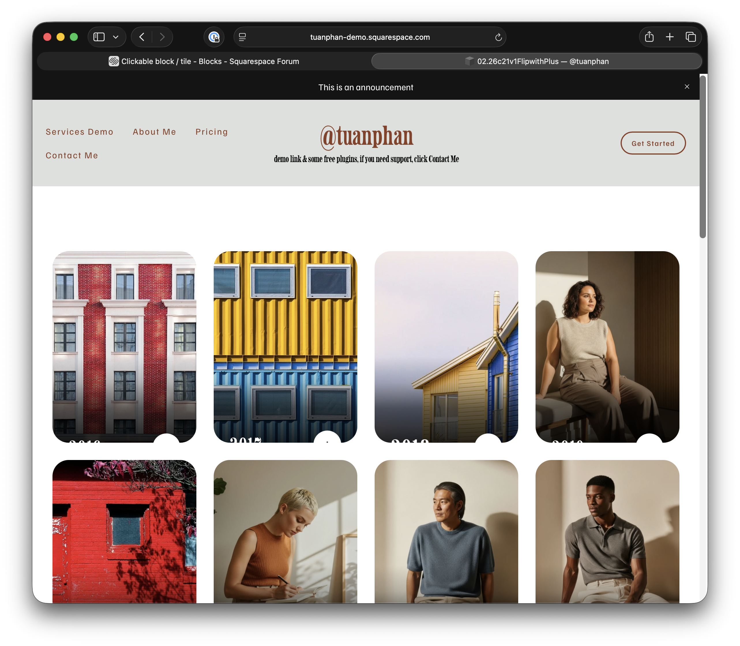 Clickable block / tile - Blocks - Squarespace Forum